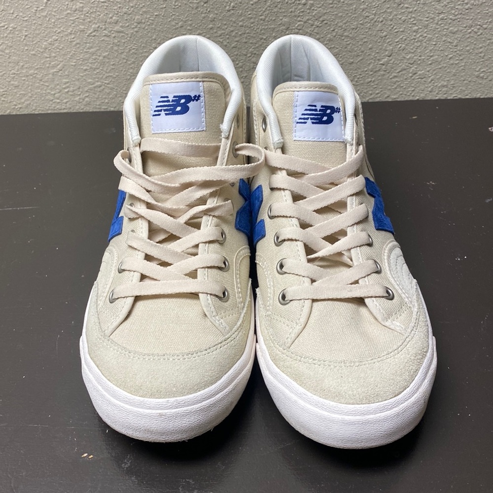 New Balance Numeric Beige/Navy 212 Mid Top Size 9 - Gem